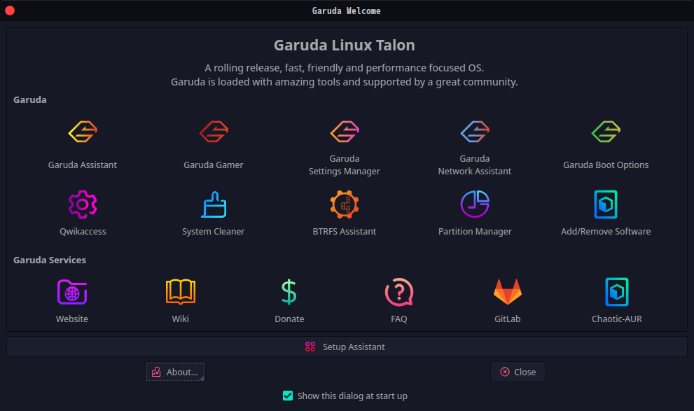 Garuda - 221019 - Cinnamon - 基本操作